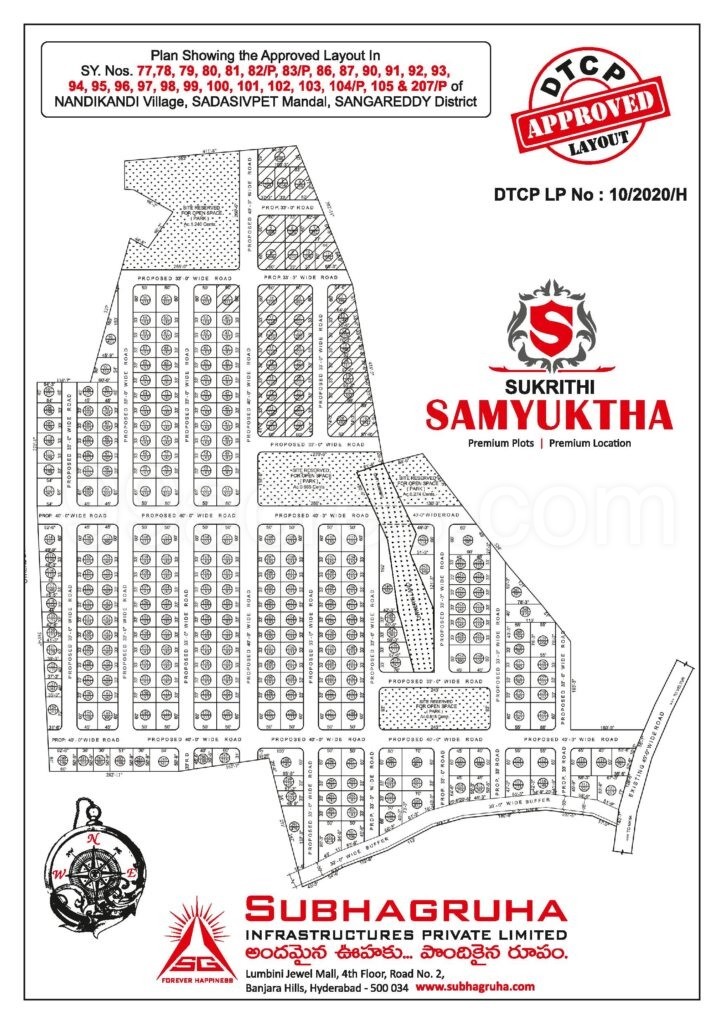 Dtcp Layout Pots in Hyderabad | Subhagruha | Samyuktha Phase-2